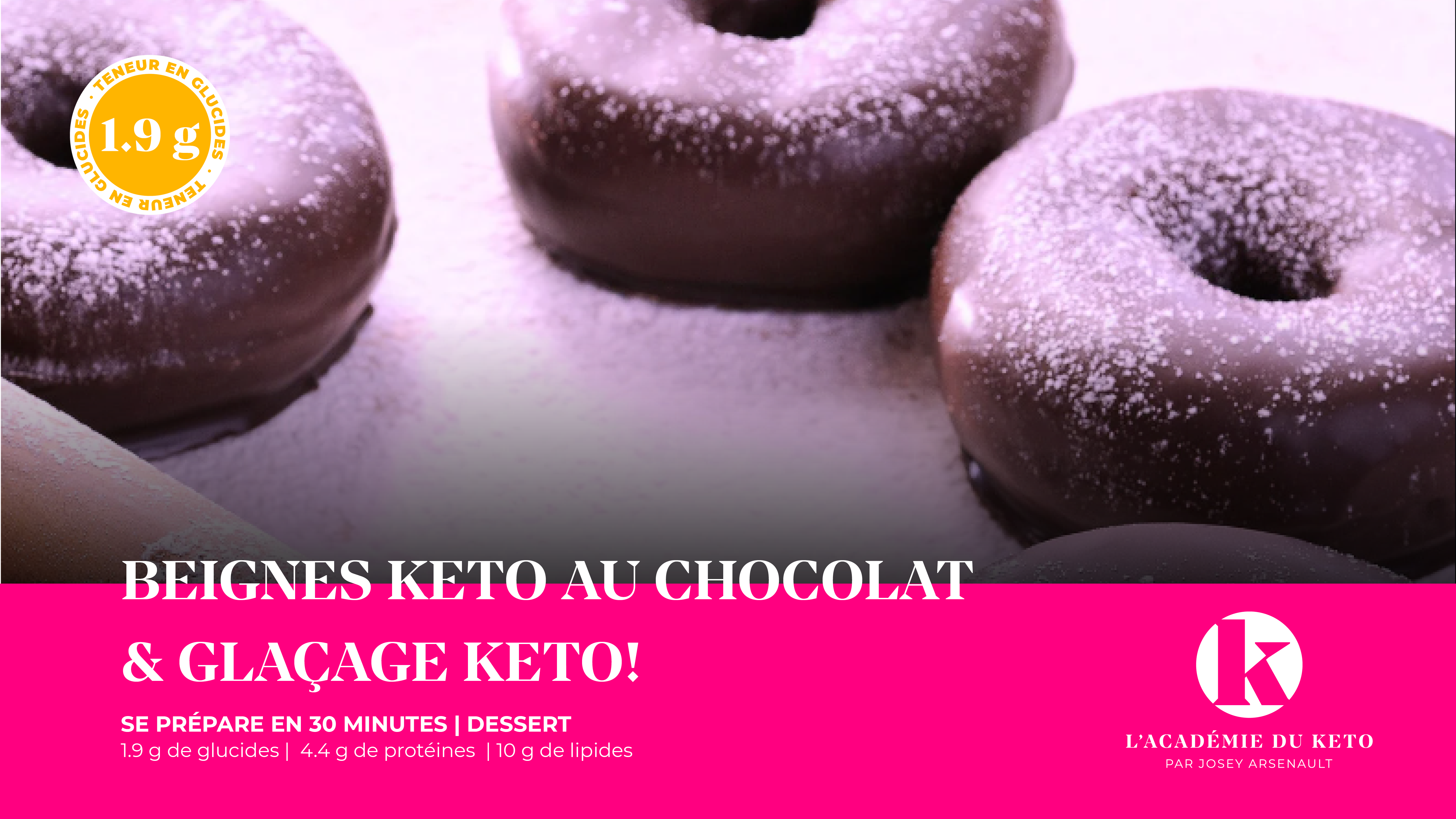Beignes Keto au chocolat + glaçage keto! – Ma vie Keto
